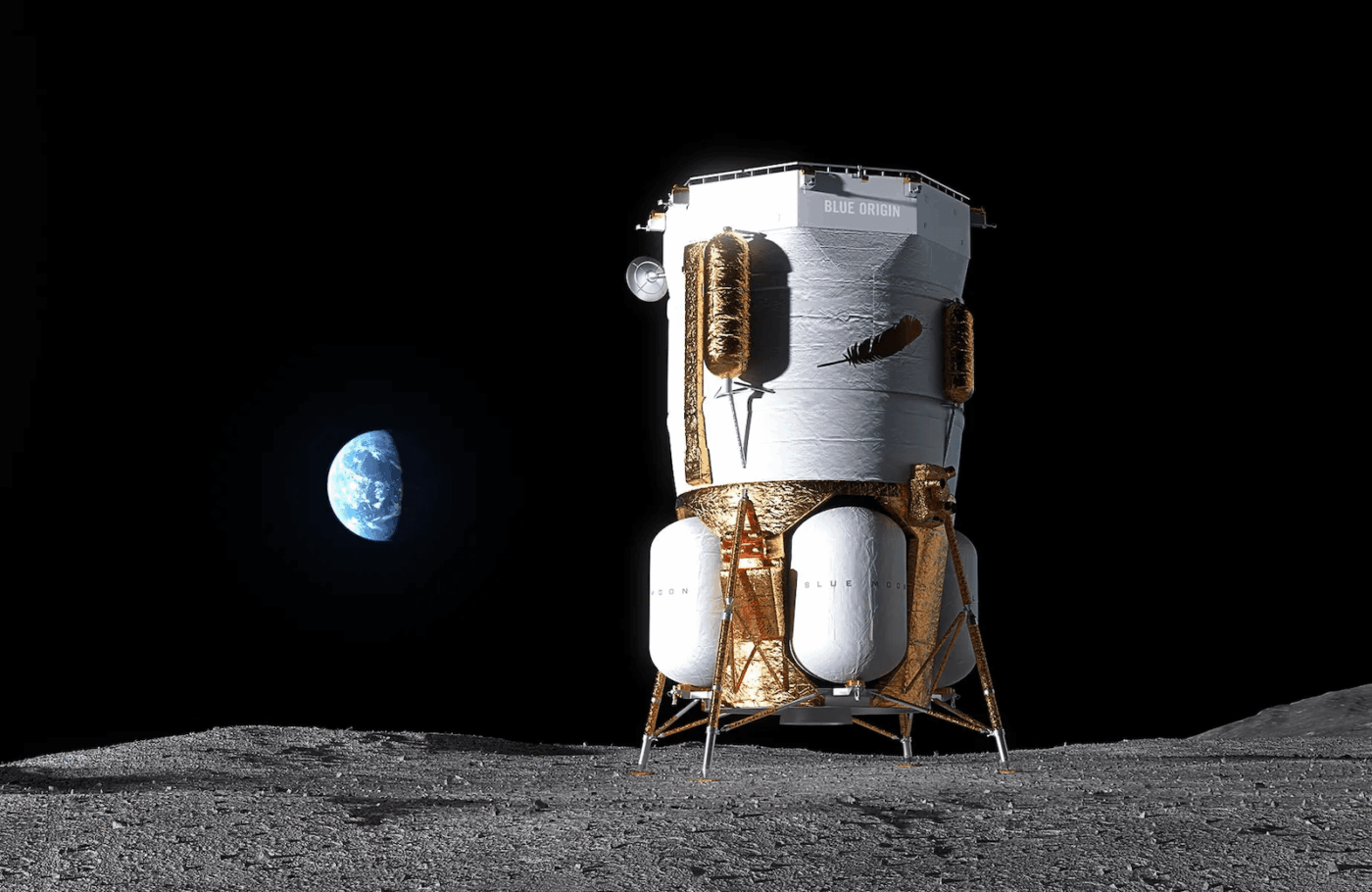Blue Origin подтвердила планы по запуску лунного модуля Blue Moon в ...